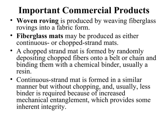 Glass fibers composite manufacturing processes | PPT