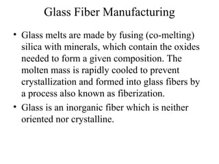 Glass fibers composite manufacturing processes | PPT