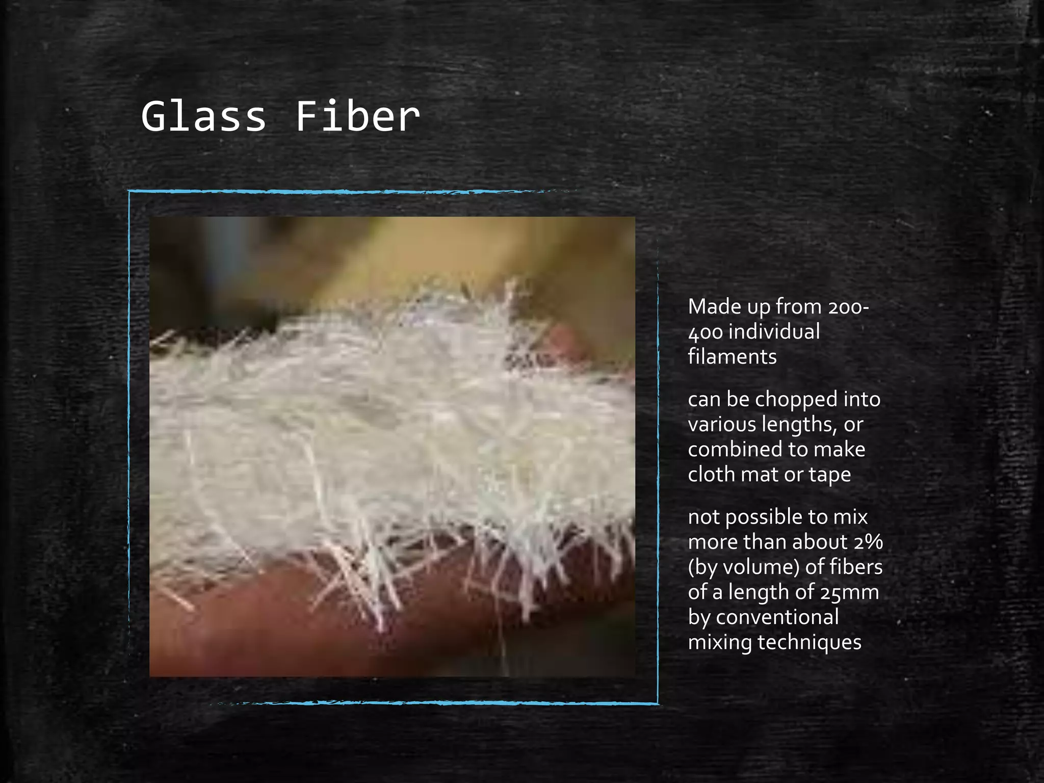 Glass fibers reinforced concrete | PPTX