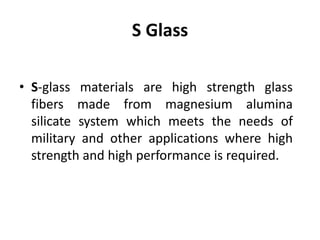 Glass fibres | PPTX