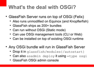GlassFish OSGi Server | PPT