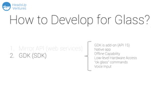 An Overview of Google Glass GDK | PPT