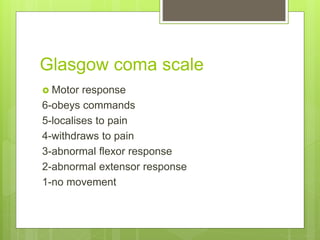 Glassgow | PPTX | First Aid | Injuries