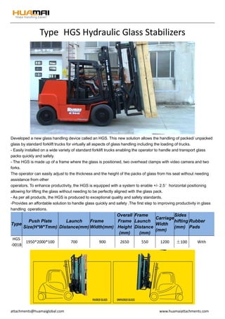 Glass handling with forklift attachment | PDF
