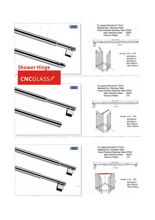 Glass Hardware:Glass Brackets and Glass Hinge | PDF