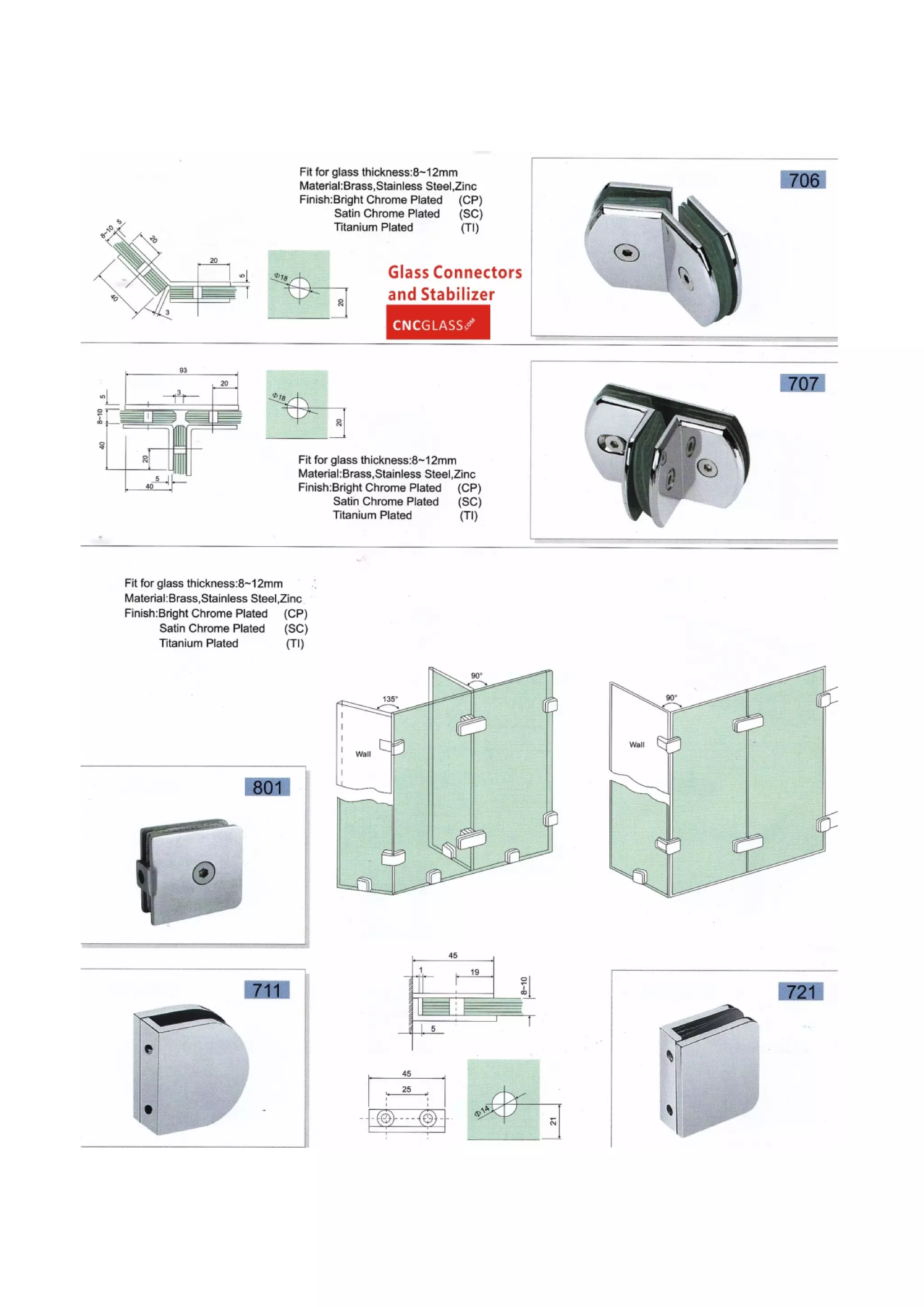 Glass Hardware Glass Connectors and Stabilizers | PDF