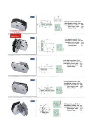 Glass Hardware Glass Connectors and Stabilizers | PDF
