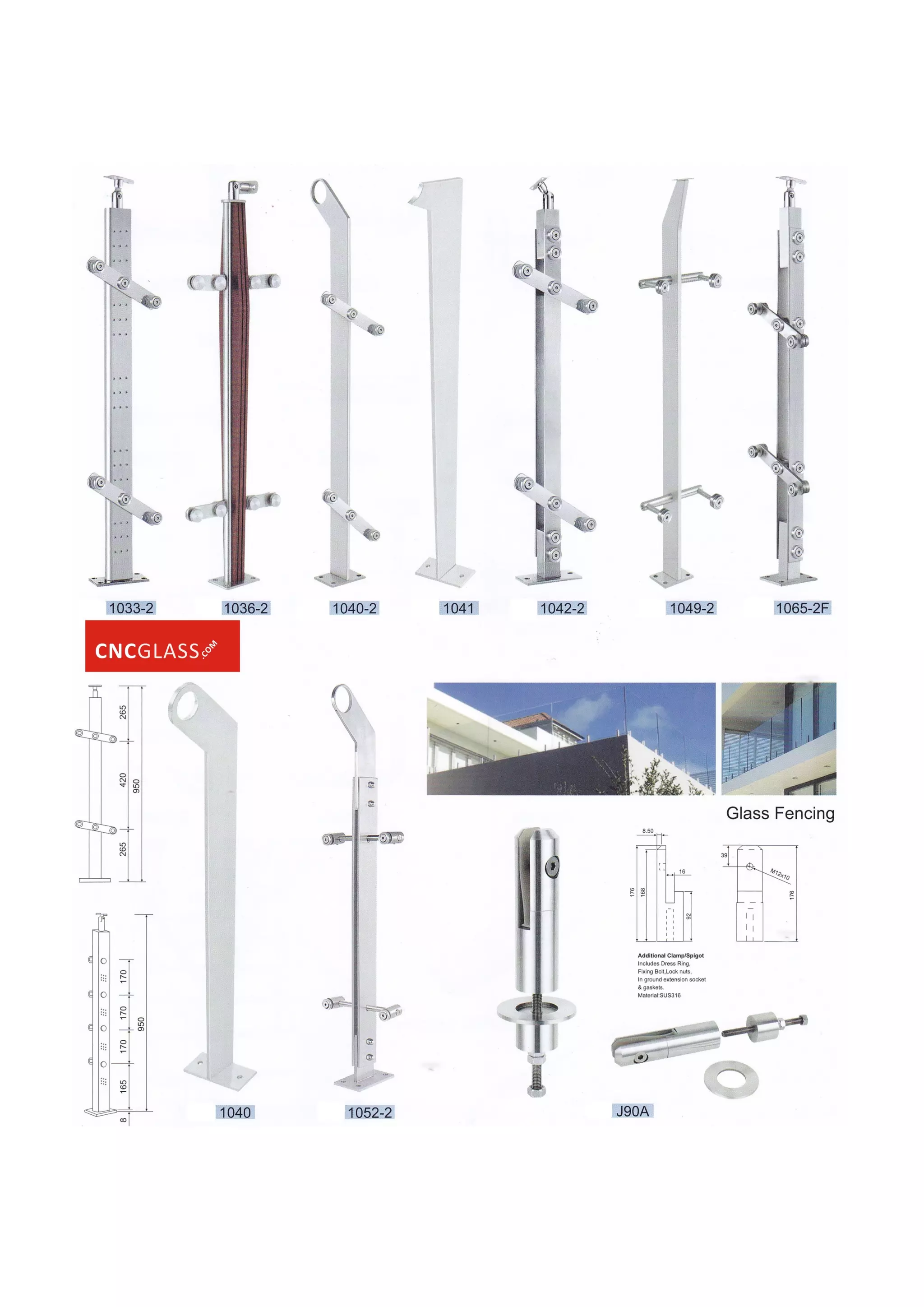 Glass Hardware Handrail CNCGLASS | PDF