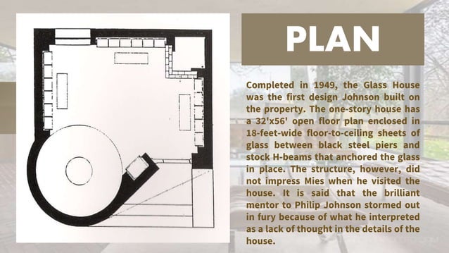 Tangible and Intangible Architecture |Glass House| Semester II | | PPTX ...