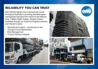 Glass import services capability statement | PDF