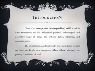 Glass in buildings | PPTX
