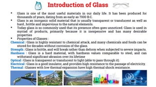 Glass industries | PPTX