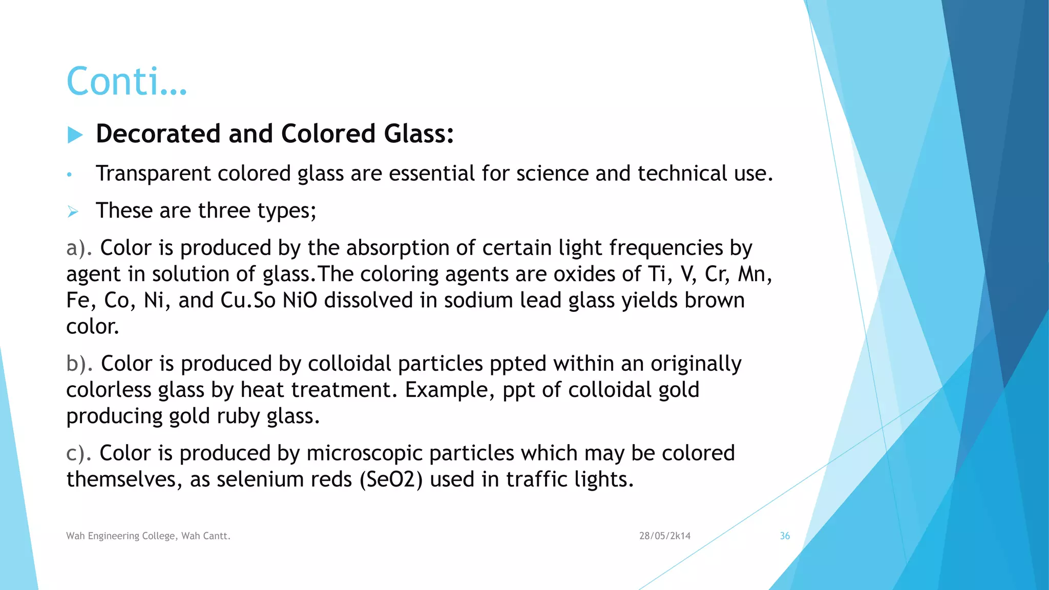 Glass industry presentation | PPTX