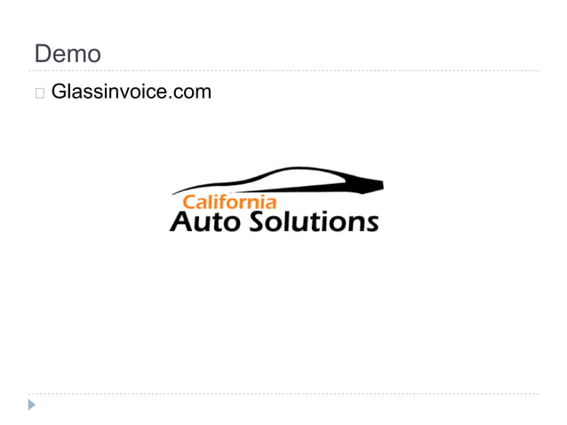 Glass invoice system | PPT