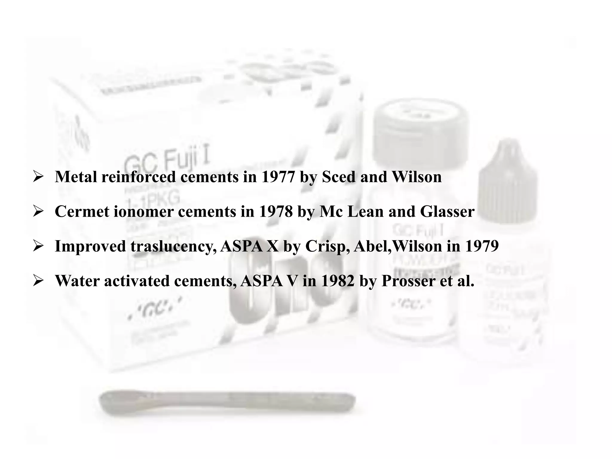 Glass ionomer cement | PPTX
