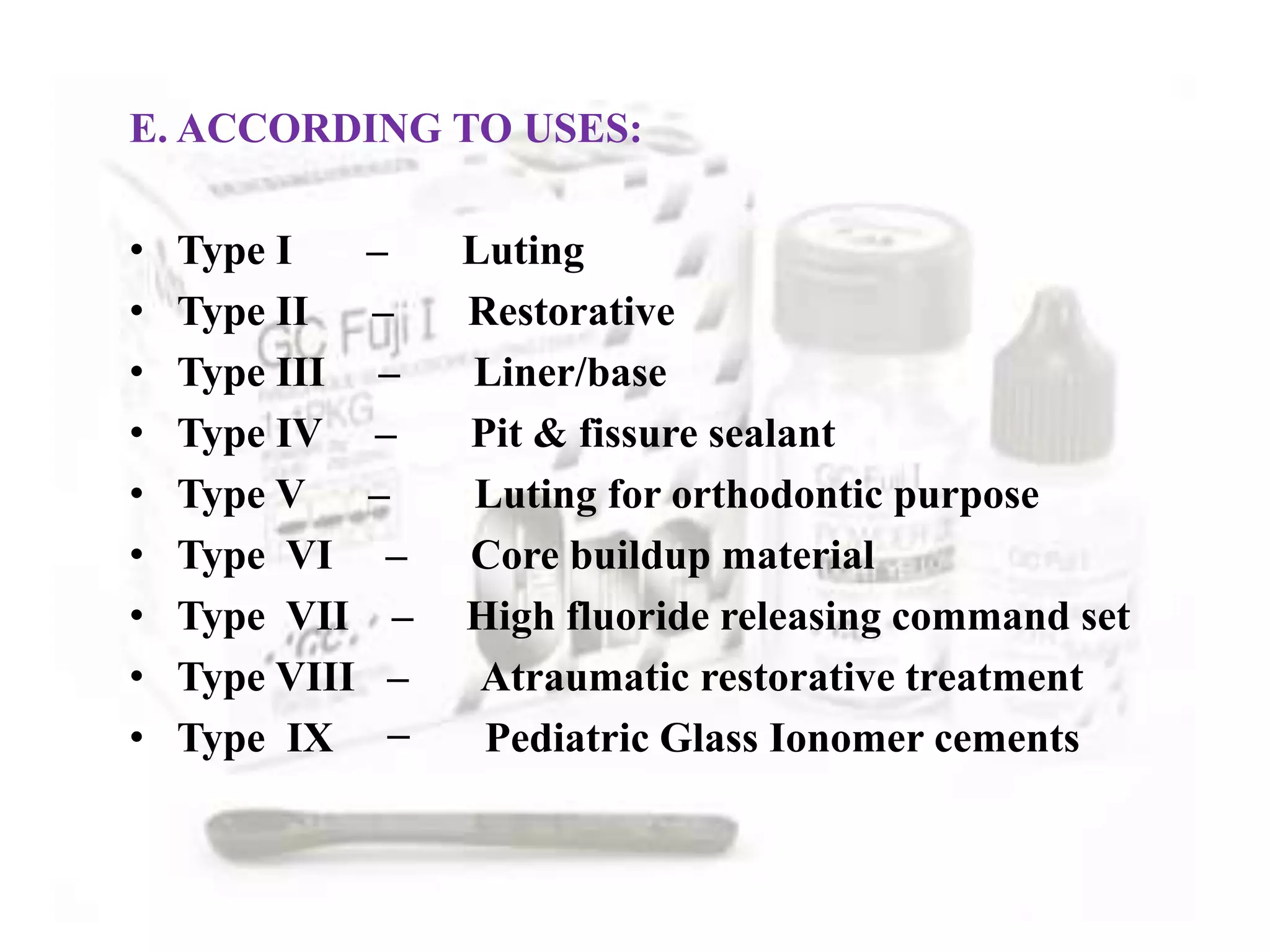Glass ionomer cement | PPTX
