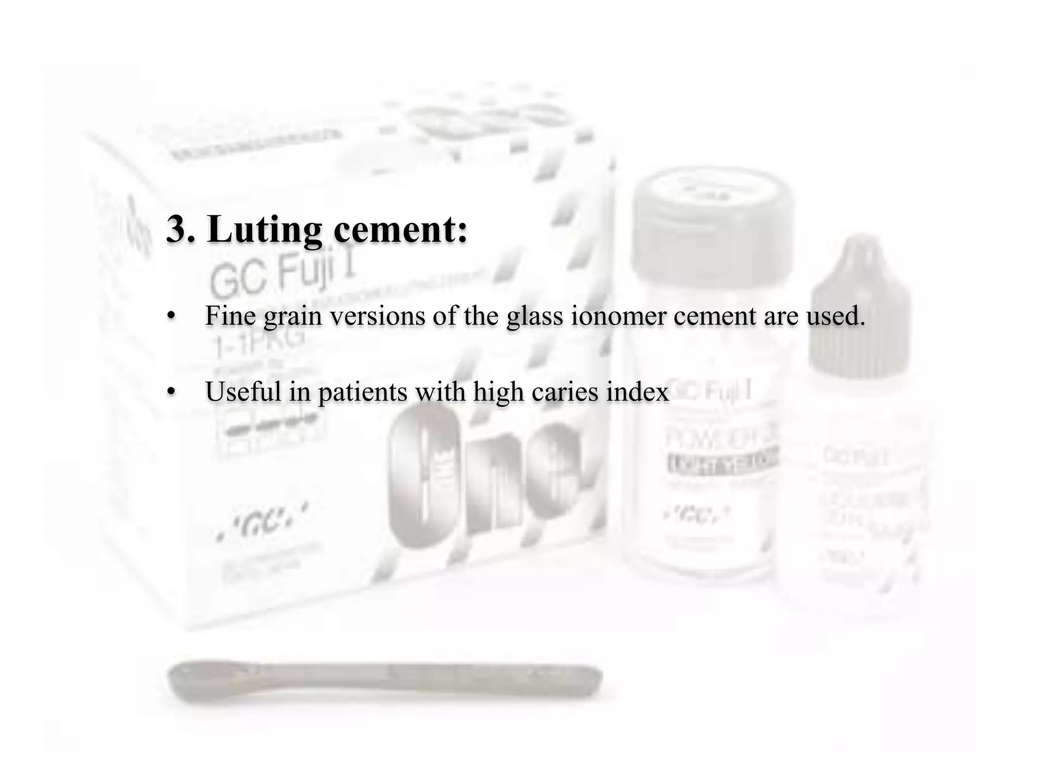 Glass ionomer cement | PPTX