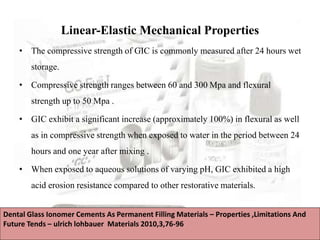 Properties of glass ionomer cement store