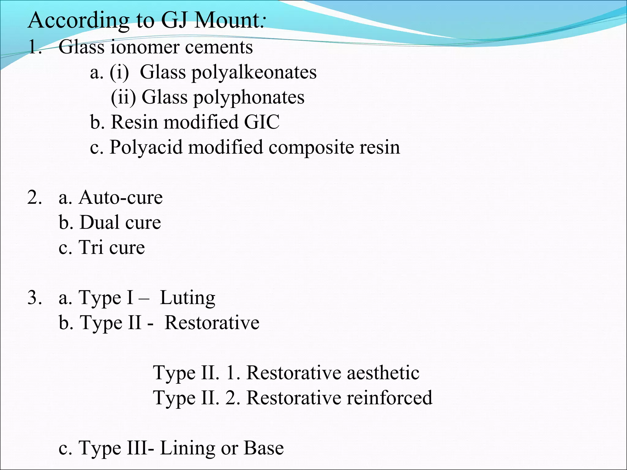 Glass ionomer cement | PPT