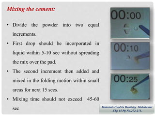 Glass ionomer cement | PPTX