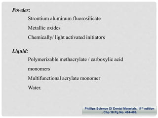 Glass ionomer cement | PPTX