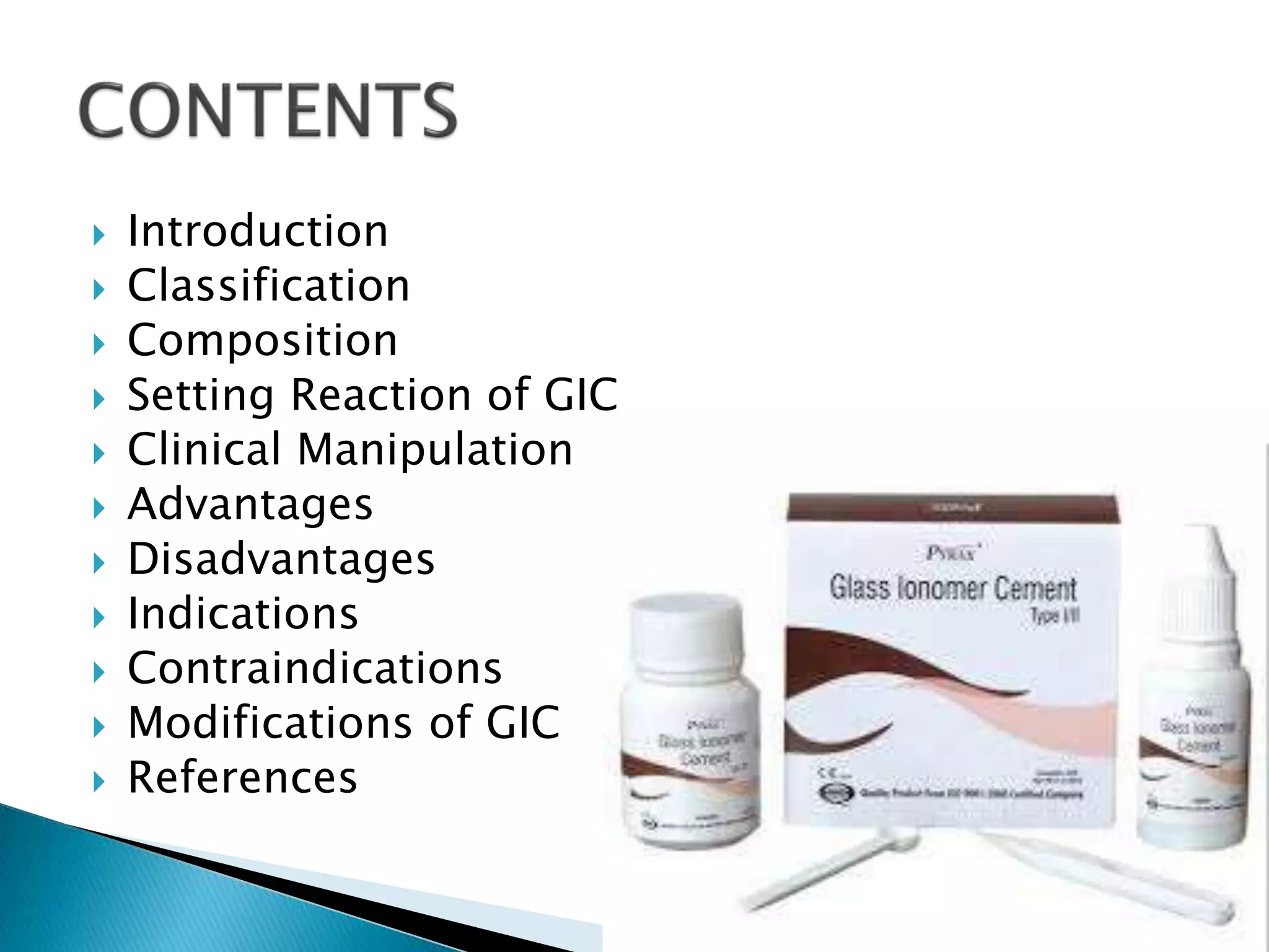 Glass ionomer cement | PPTX