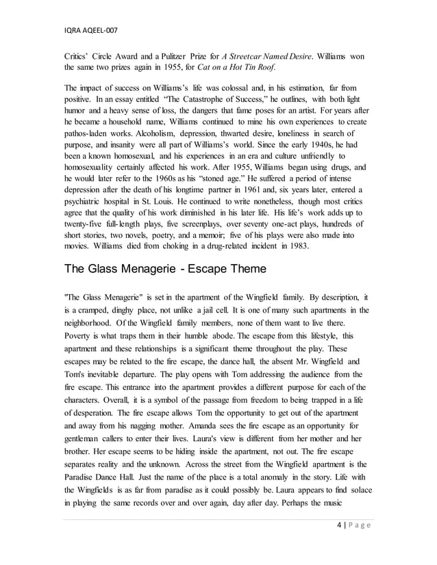 The Glass menagerie | PDF