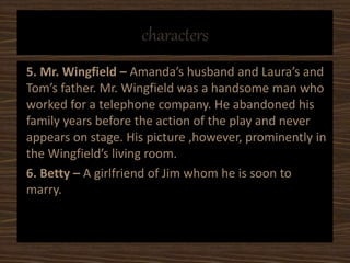 Glass nenagerie compelete play by Tennessee Williams | PPT