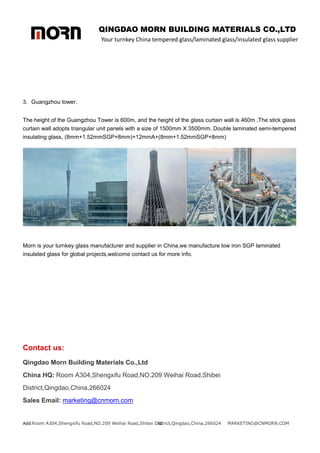 Glass panel design for skyscrapers glass facade | PDF