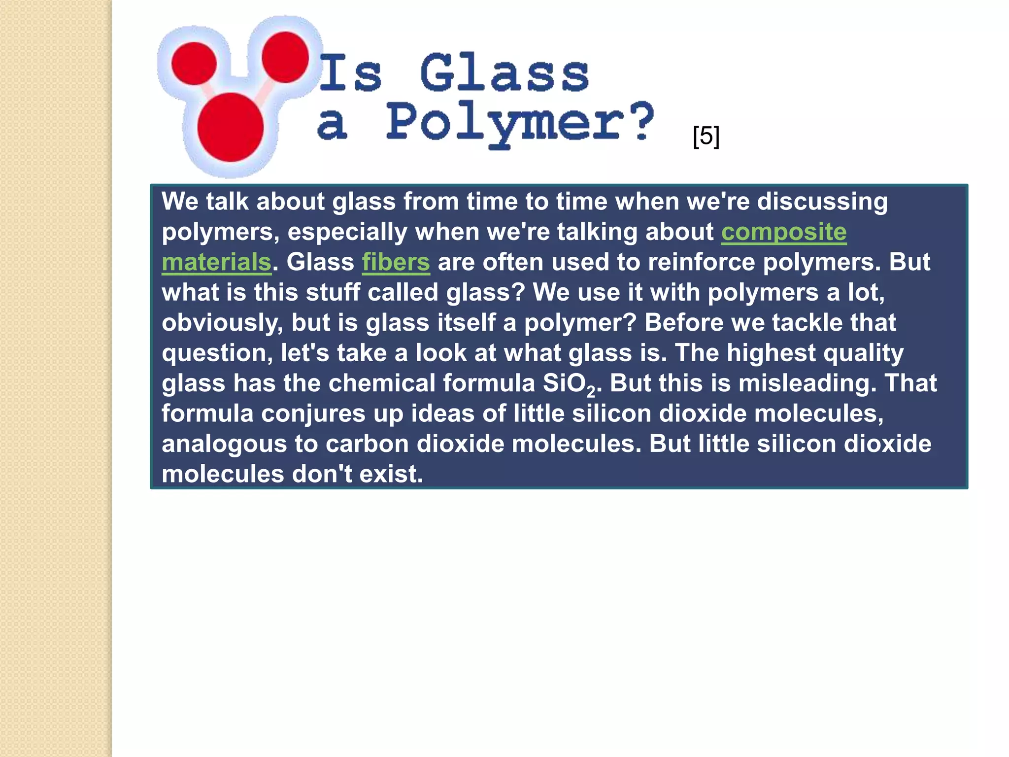 Glass Fiber Polymers | PPTX