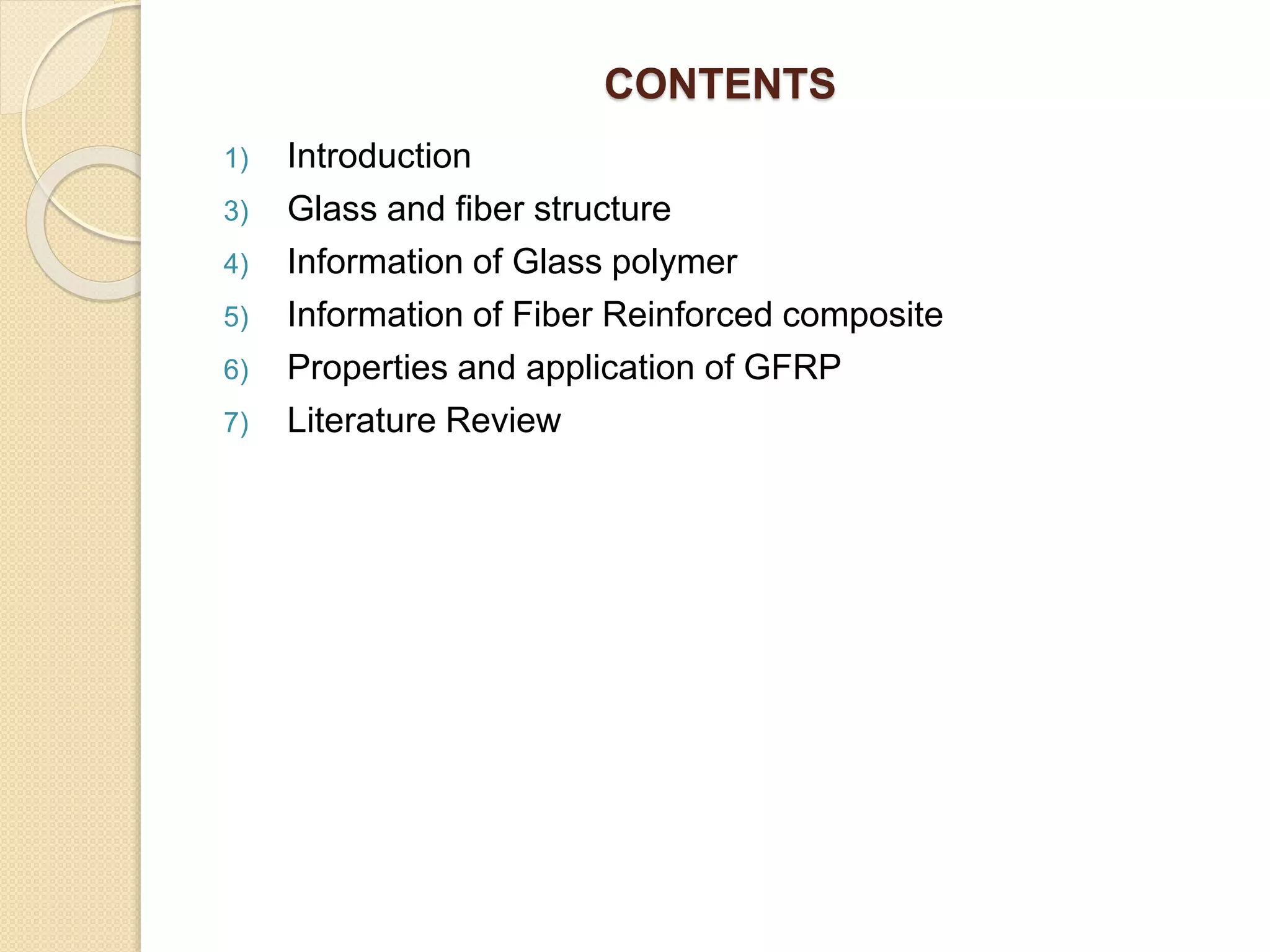 Glass Fiber Polymers | PPTX