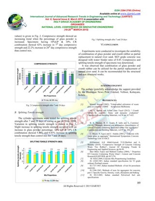 Effect of Glass powder and crumb rubber as fine aggregate in concrete | PDF