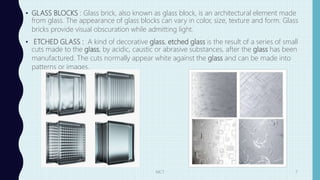 Finnishing Material Glass | PPTX