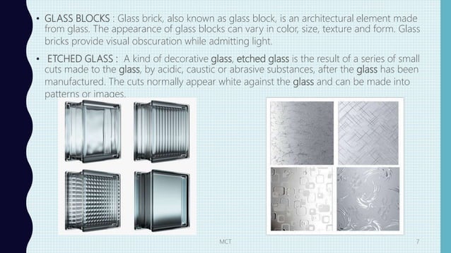 Finnishing Material Glass | PPT