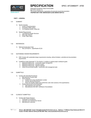 SmokeDam Glass Smoke Baffle Perth | PDF