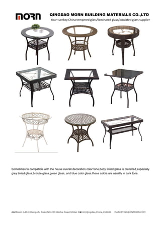 Glass table tops advantages,glass options and maintenance | PDF