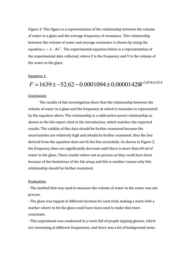 Glass Tapping Lab Report Curtis | DOCX | Chemistry | Science