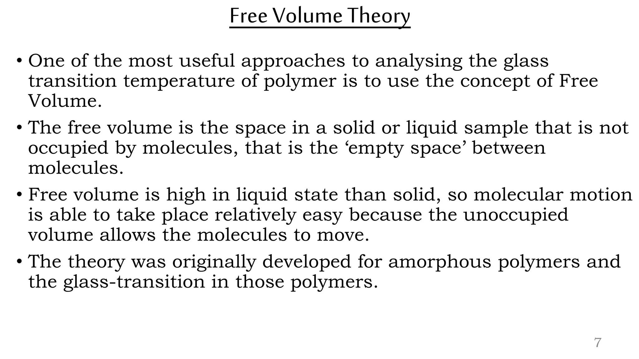 Glass transition temperature (tg) | PPTX