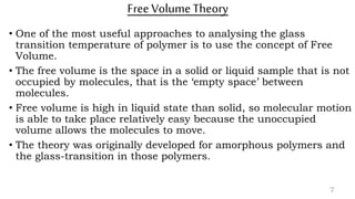 Glass transition temperature (tg) | PPTX