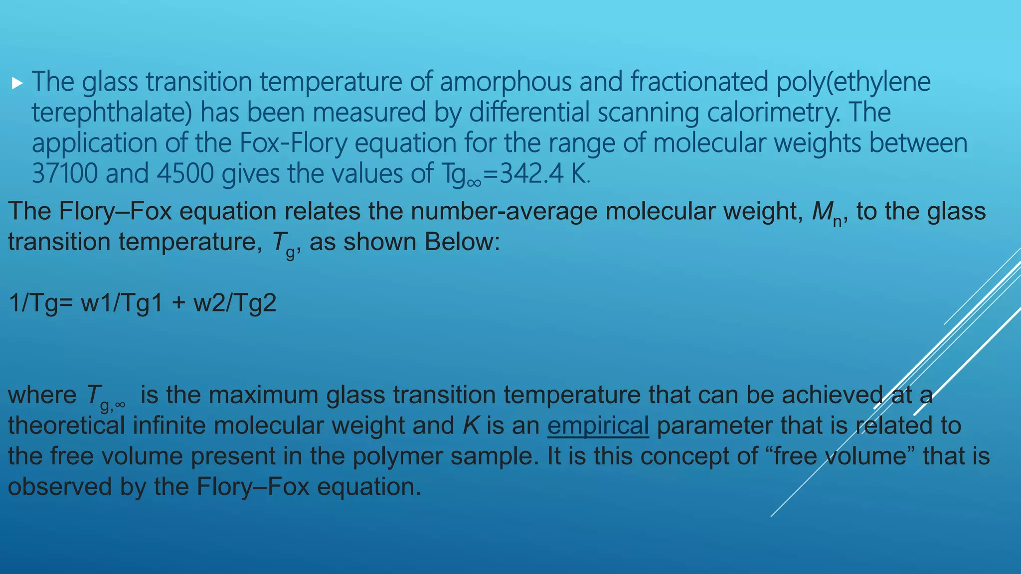 Glass transition temprature for polymer materials like rubber and ...