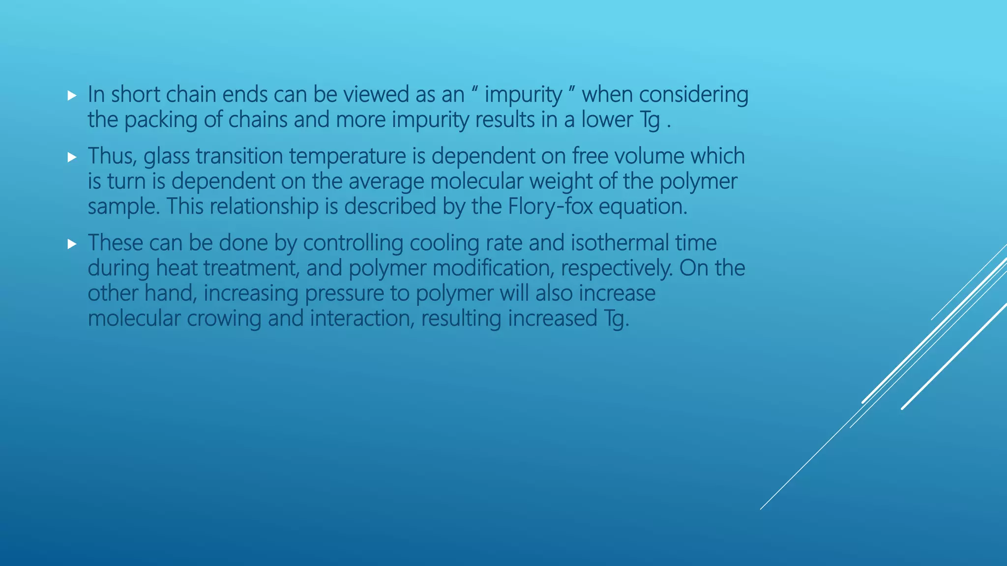 Glass transition temprature for polymer materials like rubber and ...