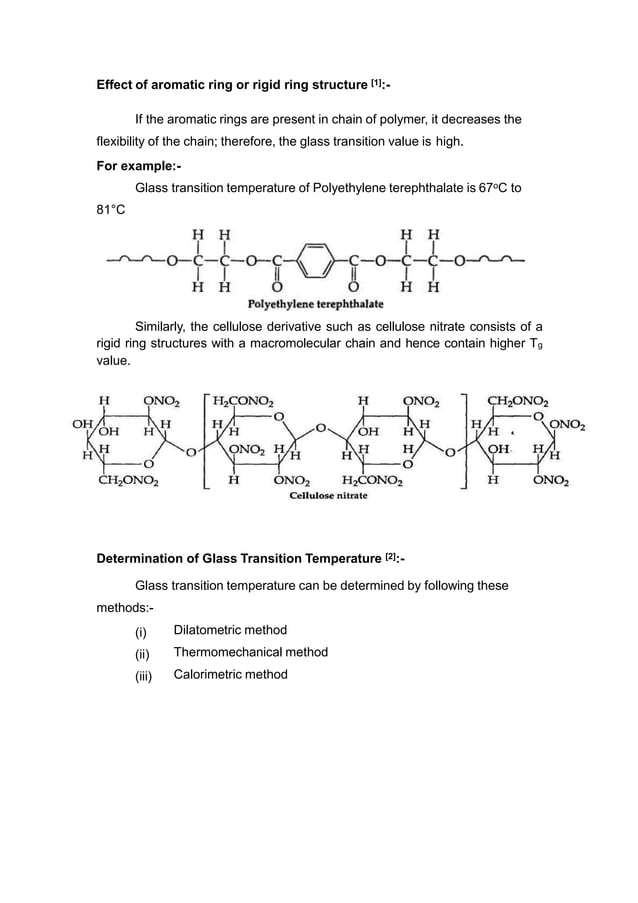 Glass transition tempreature | PPTX | Chemistry | Science