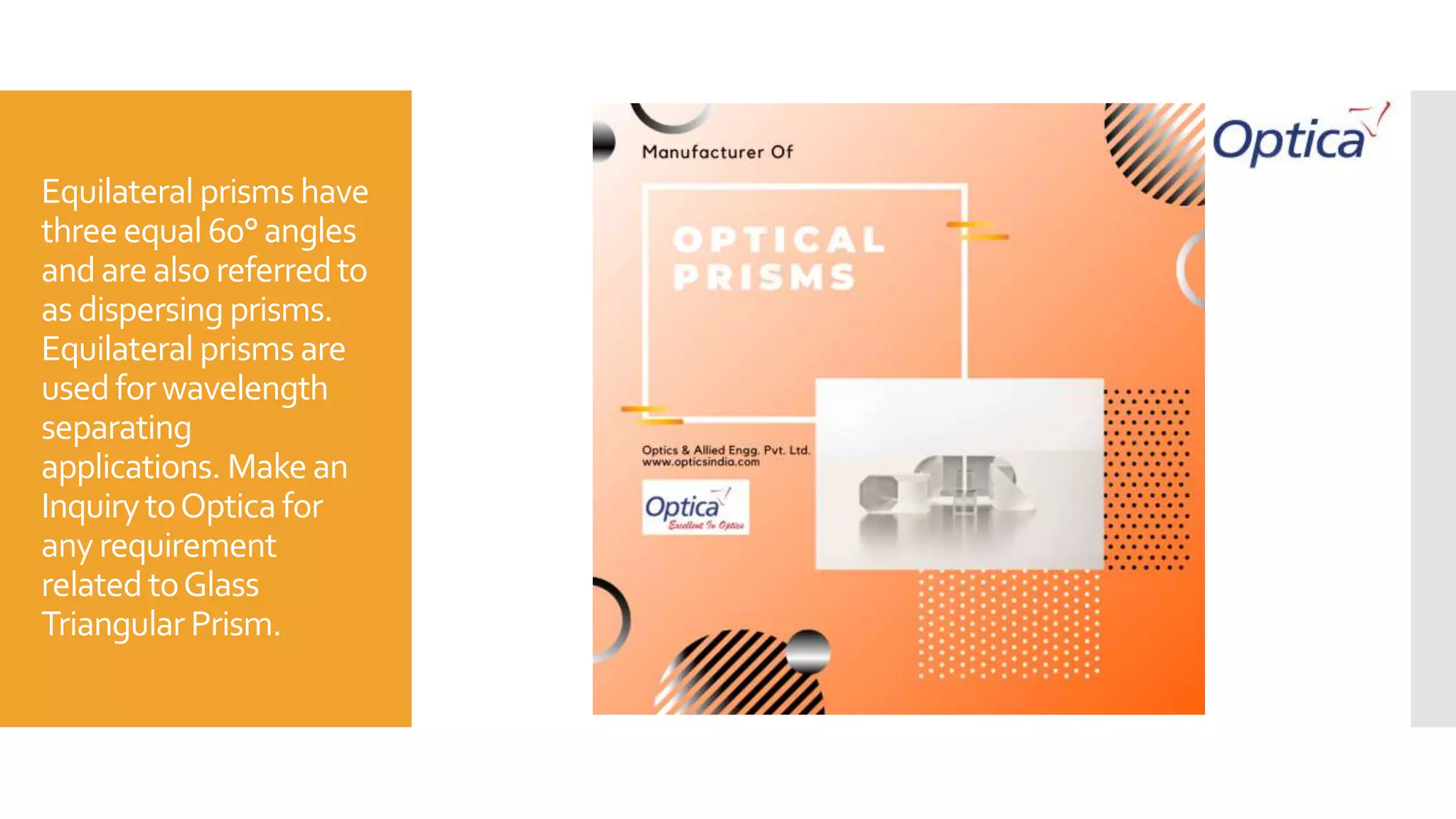 Glass triangular optical prism | PPTX | Physics | Science