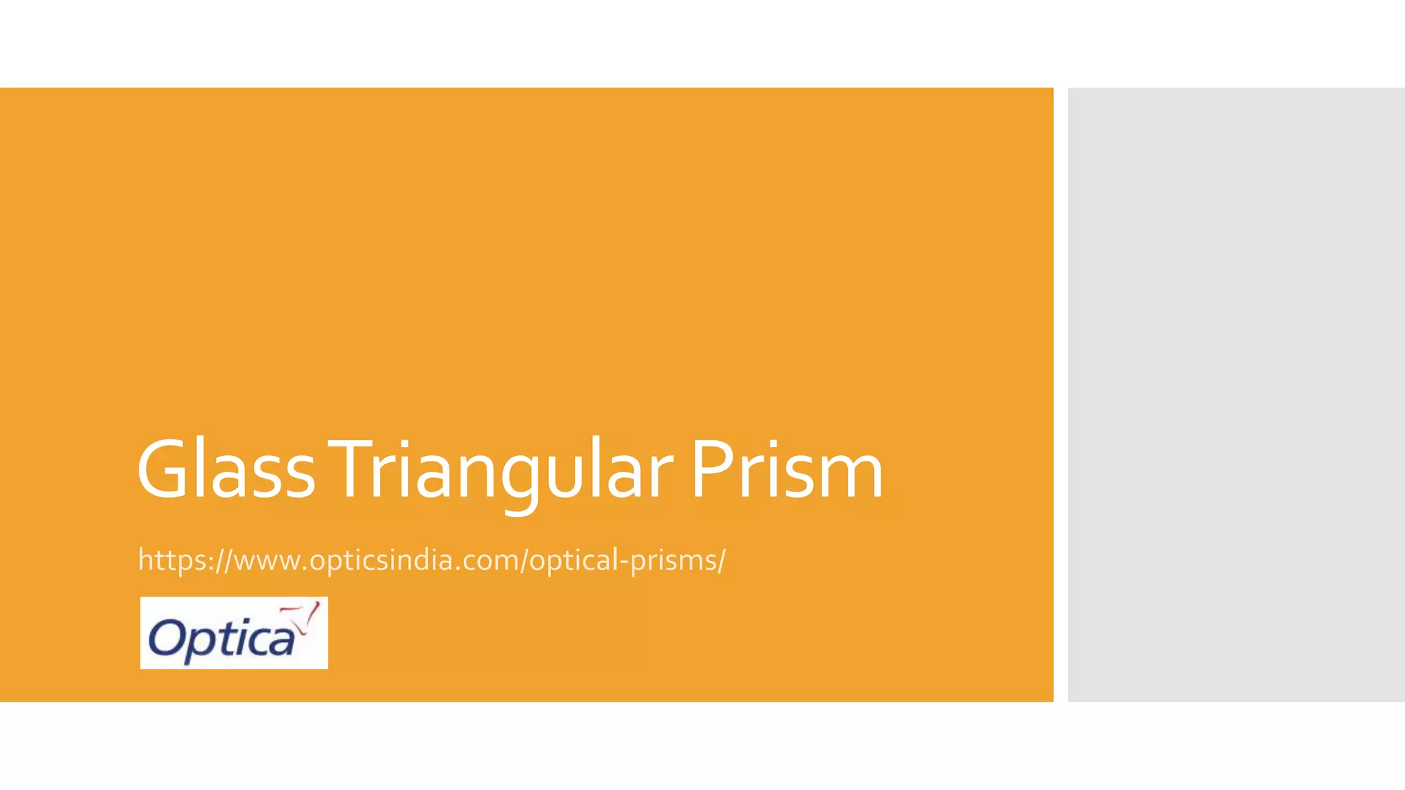 Glass triangular prism | PPT