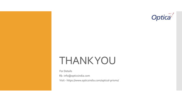 Glass triangular wedge prism | PPT