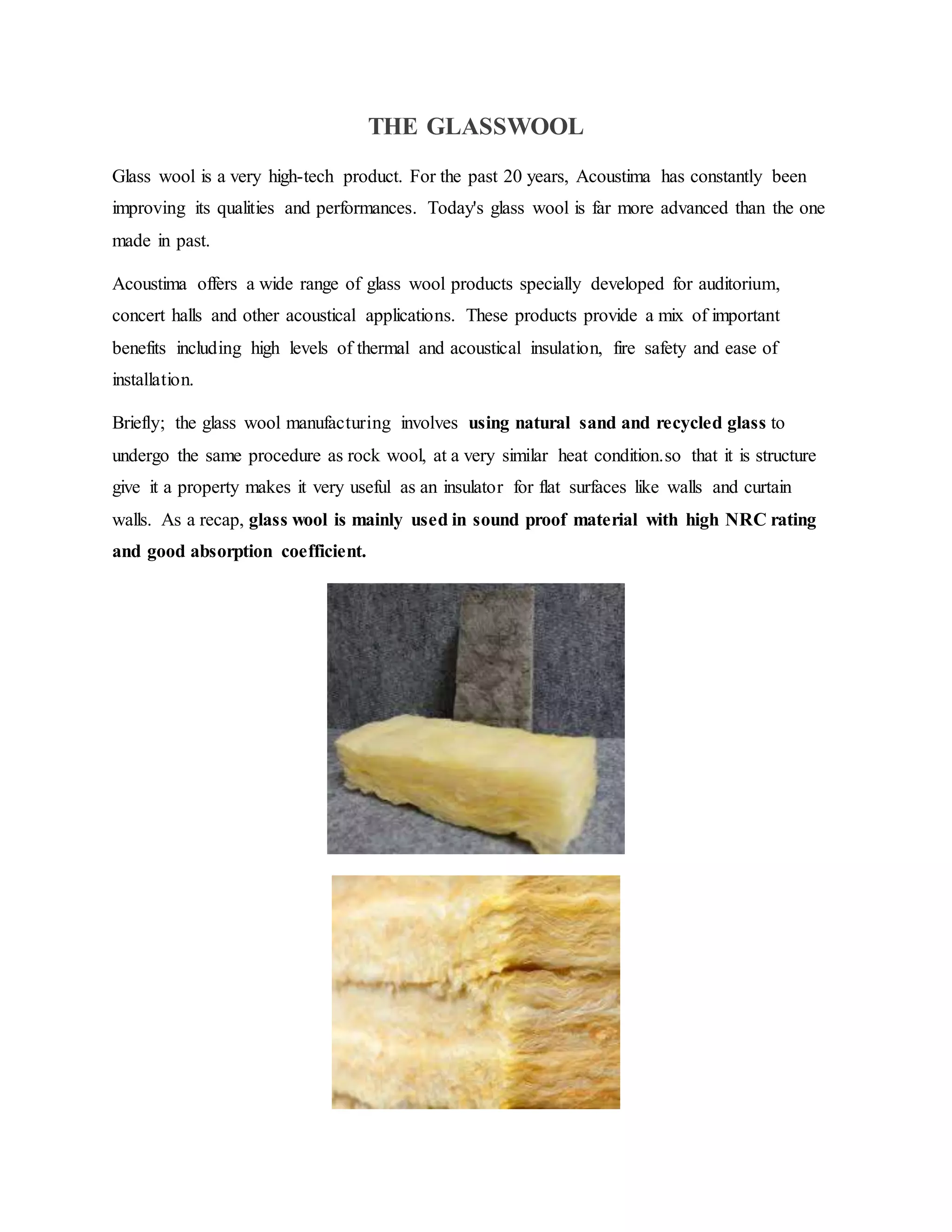 Glass wool | DOCX