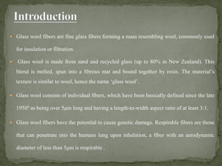 Glass wool presentation | PDF