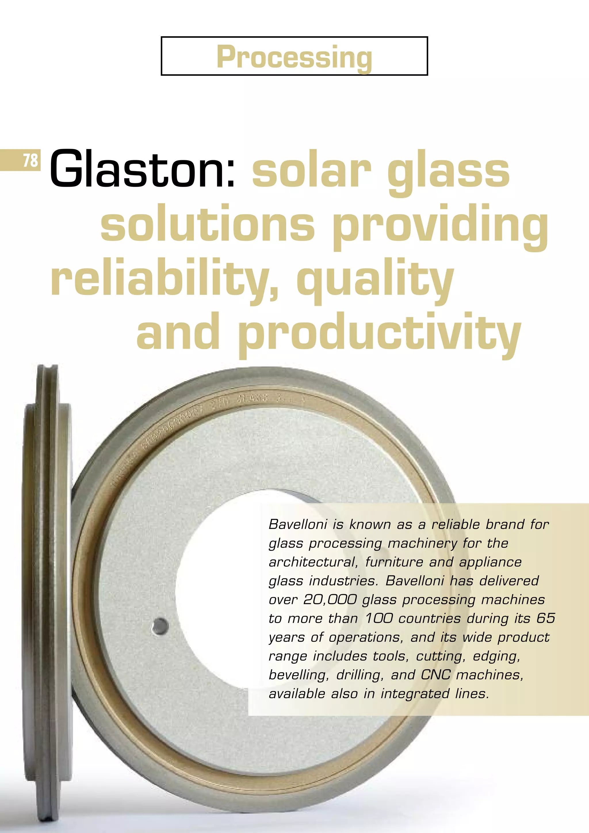 Glaston Bavelloni GTI | PDF