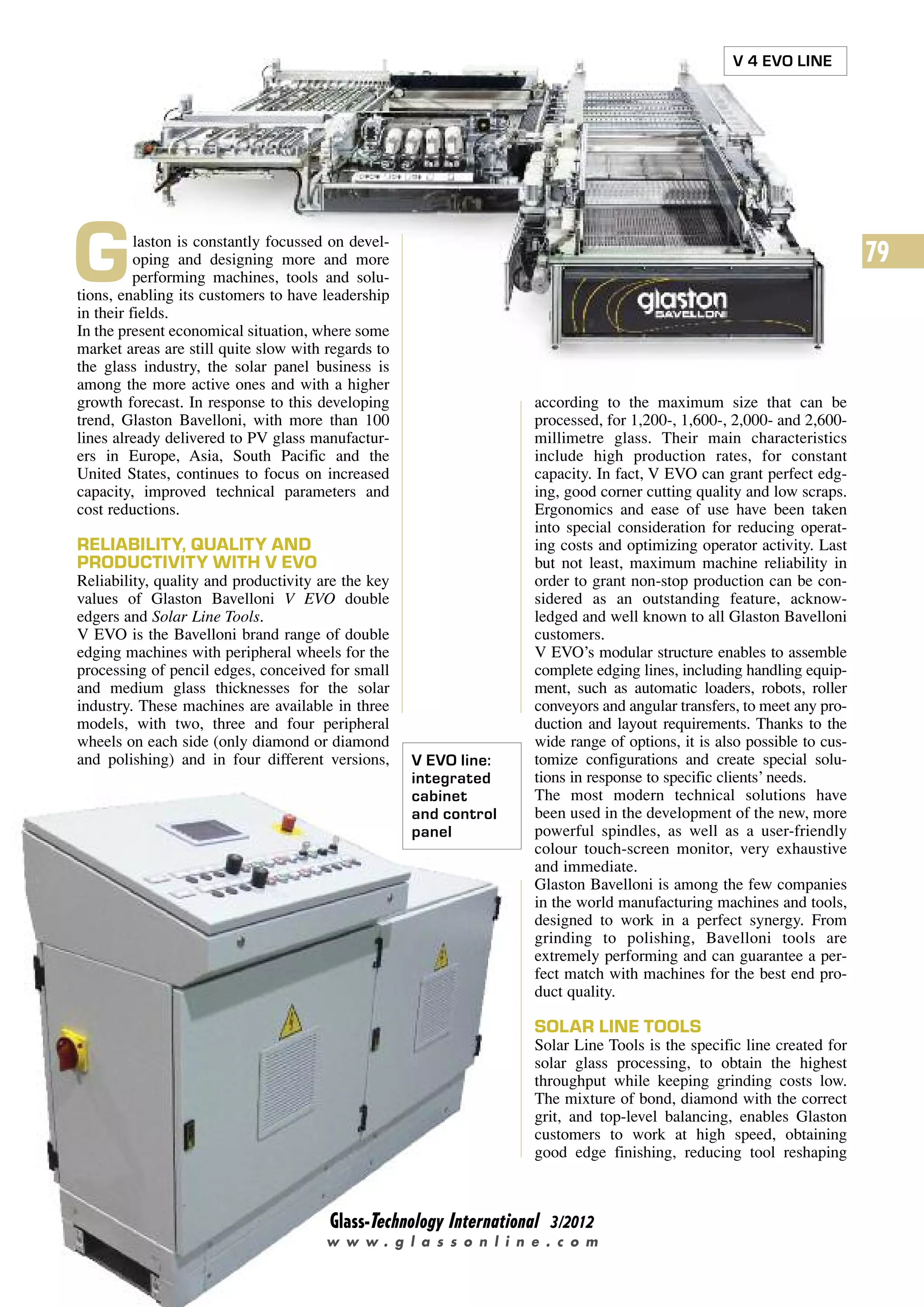 Glaston Bavelloni GTI | PDF
