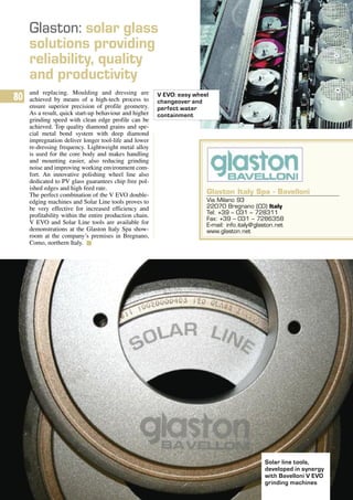 Glaston Bavelloni GTI | PDF